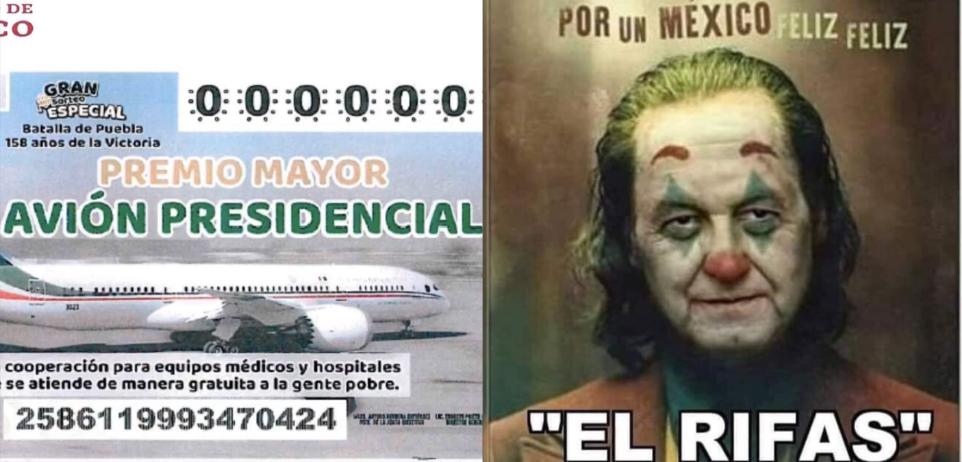 Internautas se burlan con memes del boleto para la rifa del avión ...